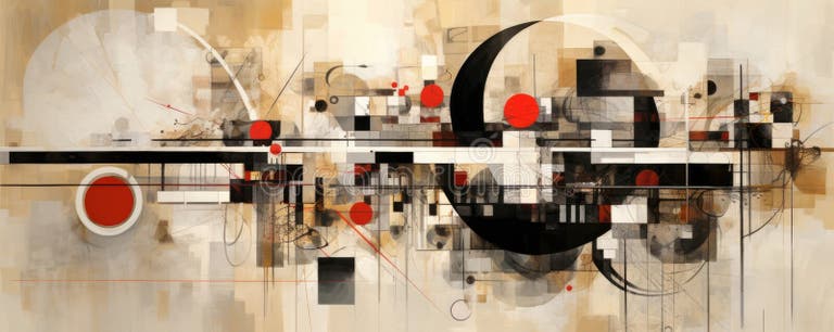 Collision of Abstract Symbols and Geometric Elements, Forming a ...