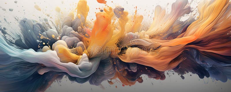 Collision of Abstract Textures and Digital Elements, Merging the ...