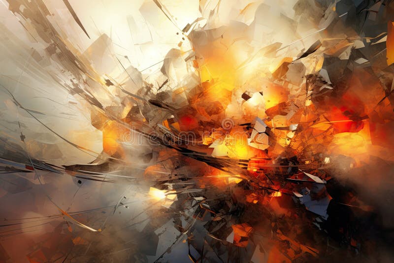 Collision of Abstract Textures and Digital Elements, Merging the ...