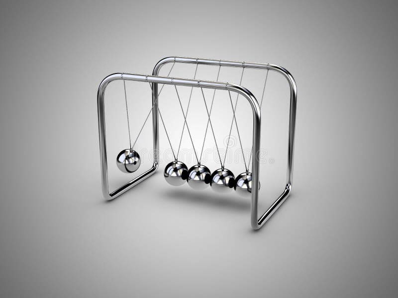 Collision Ball Pendulum Newton Stock Illustration - Illustration of ...