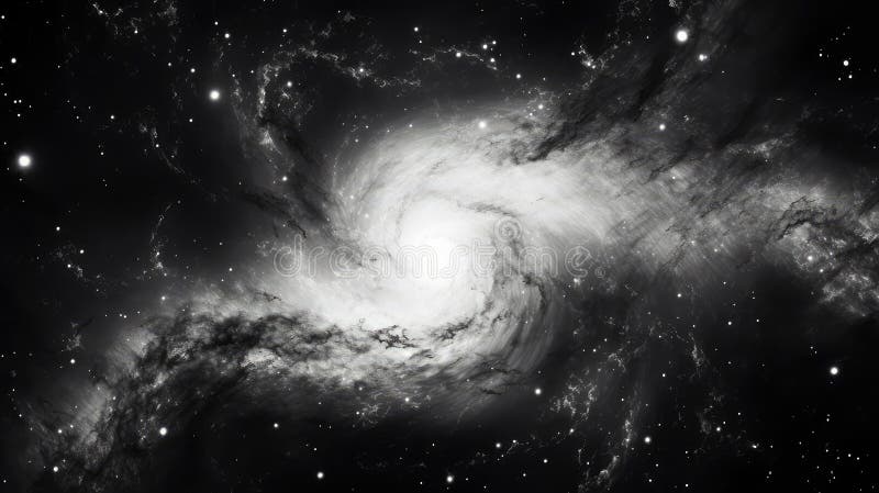 Black And White Galaxy