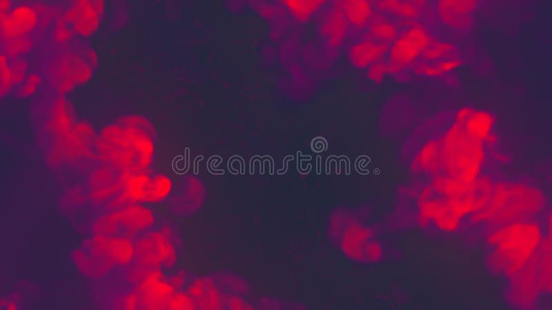 Collision of Colored Smoke Blast Waves. 3d Rendering Digital Animation ...