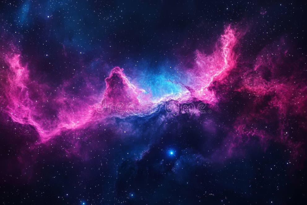 The Collision of Cosmic Nebula Stellar Clouds Creates a Unique Space ...