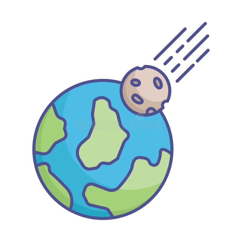 Collision Outline with Color Fill Inside Vector Icon Which Can Easily ...