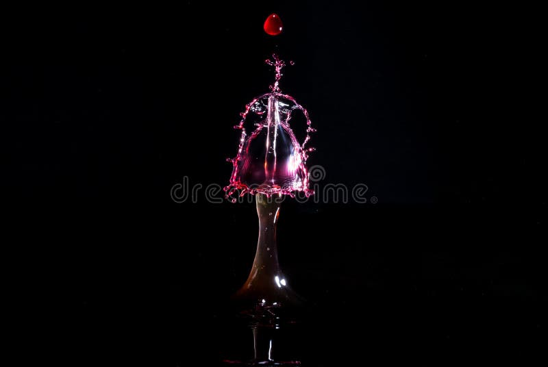 Collision of Two Drops of Water Stock Photo - Image of collision ...