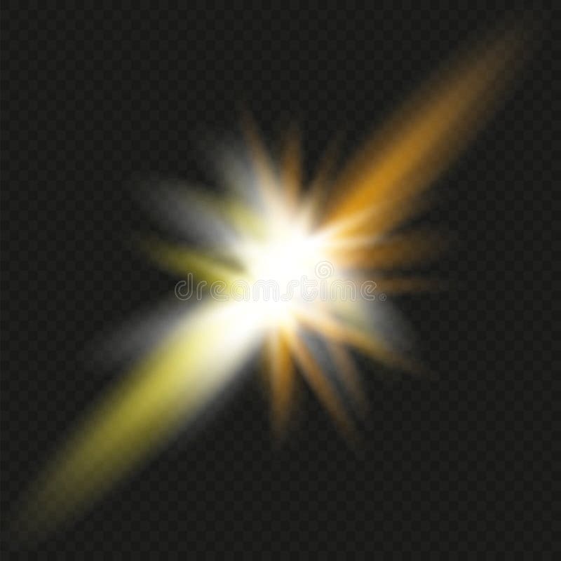 Collision of Two Forces with Red and Blue Light. Vector Illustration ...