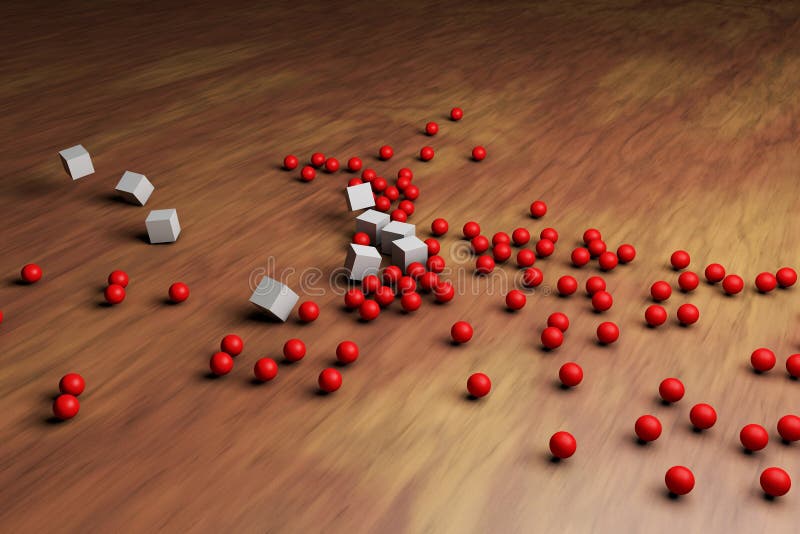 Collisions between objects stock illustration. Illustration of crowding ...