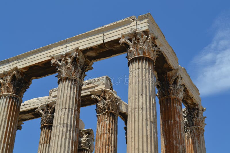 Collonade in Greece stock image. Image of landmark, greece - 48159849