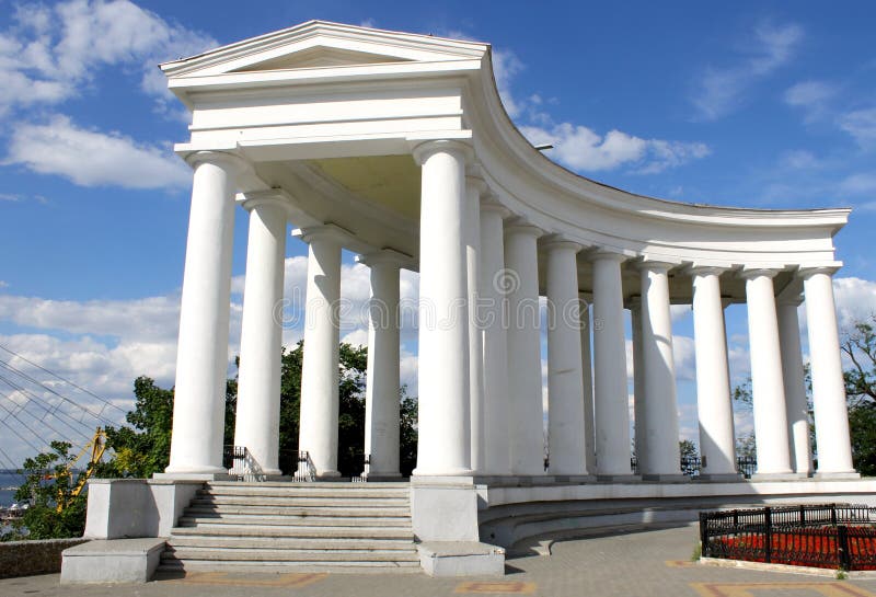 Collonade in Odessa stock photo. Image of odesa, staircase - 41640646