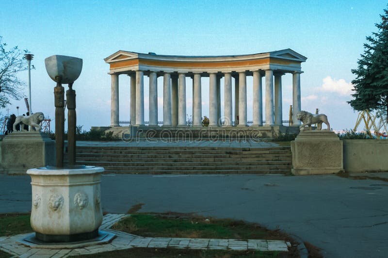 Collonade of the Vorontsov S Palace in Odessa Editorial Photography ...