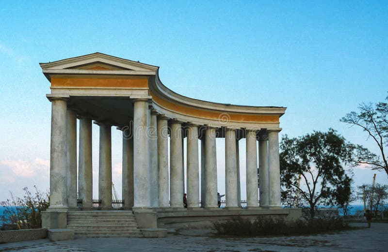 Collonade of the Vorontsov S Palace in Odessa Editorial Image - Image ...