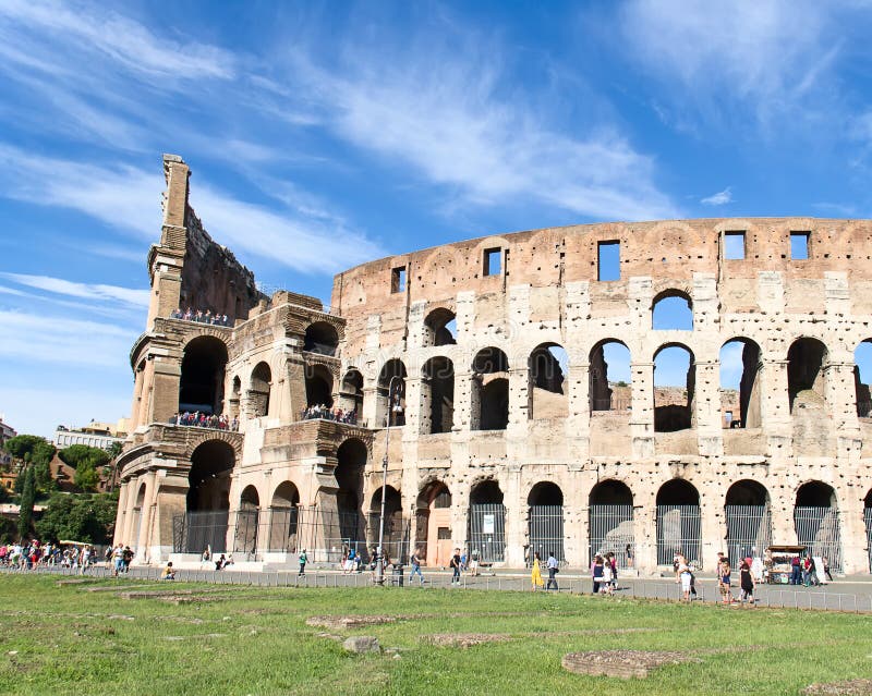 Colloseum stock image. Image of attraction, blue, history - 51444883