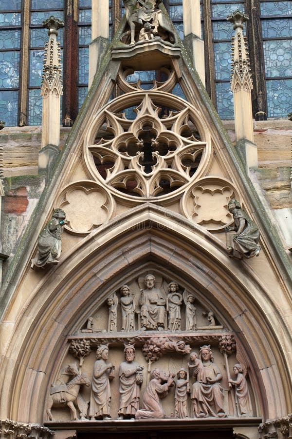 Colmar - Cathedral of Saint Martin Stock Photo - Image of building ...
