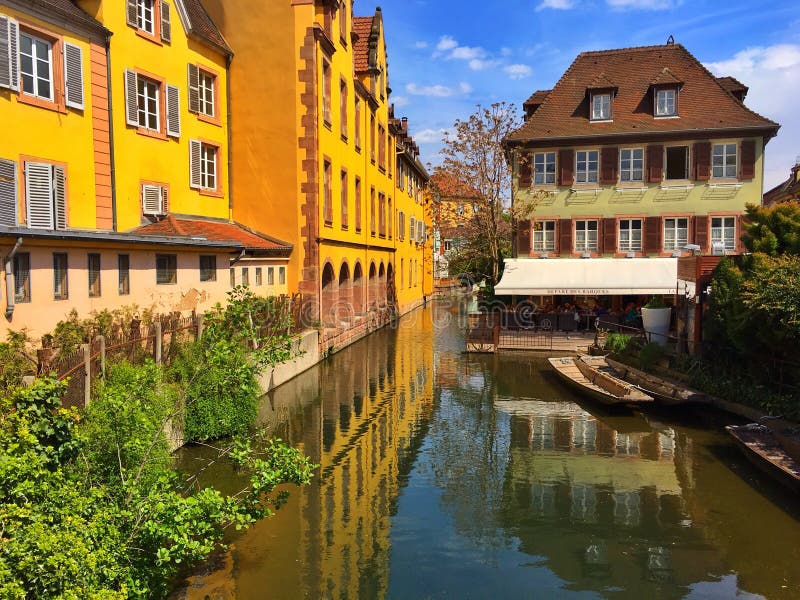 Colmar city view editorial photo. Image of canals, view - 111133686
