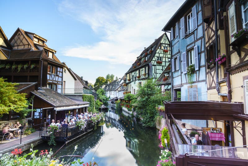 Colmar, De Elzas, Frankrijk Stock Afbeelding - Image of erfenis, stad ...