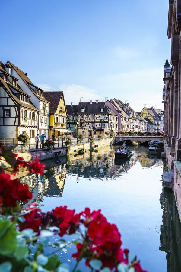 Colmar, De Elzas, Frankrijk Stock Foto - Afbeelding bestaande uit ...