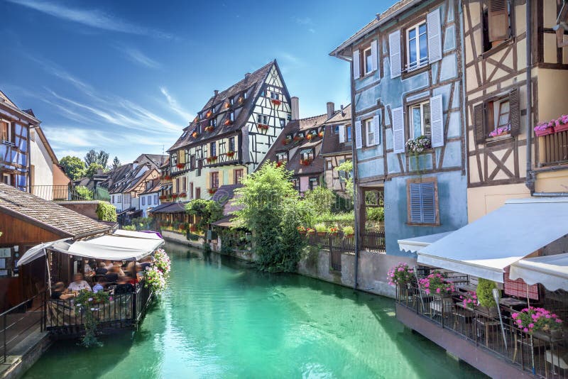 Colmar, France stock image. Image of architecture, channel - 79395297