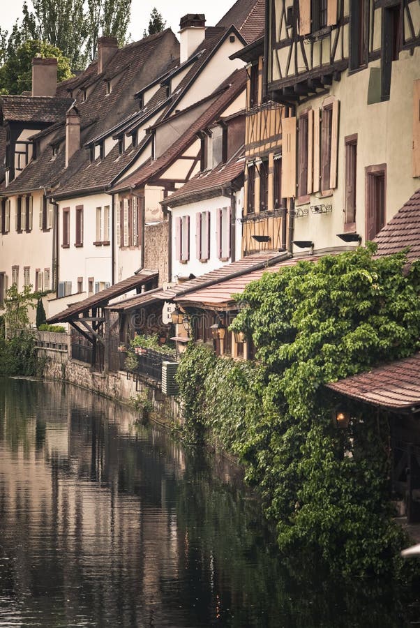Colmar river , France stock image. Image of urban, france - 22975447
