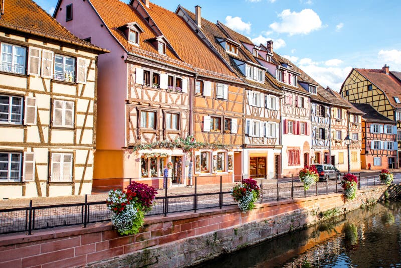 Colmar-Stadt in Frankreich stockbild. Bild von historisch - 103761295