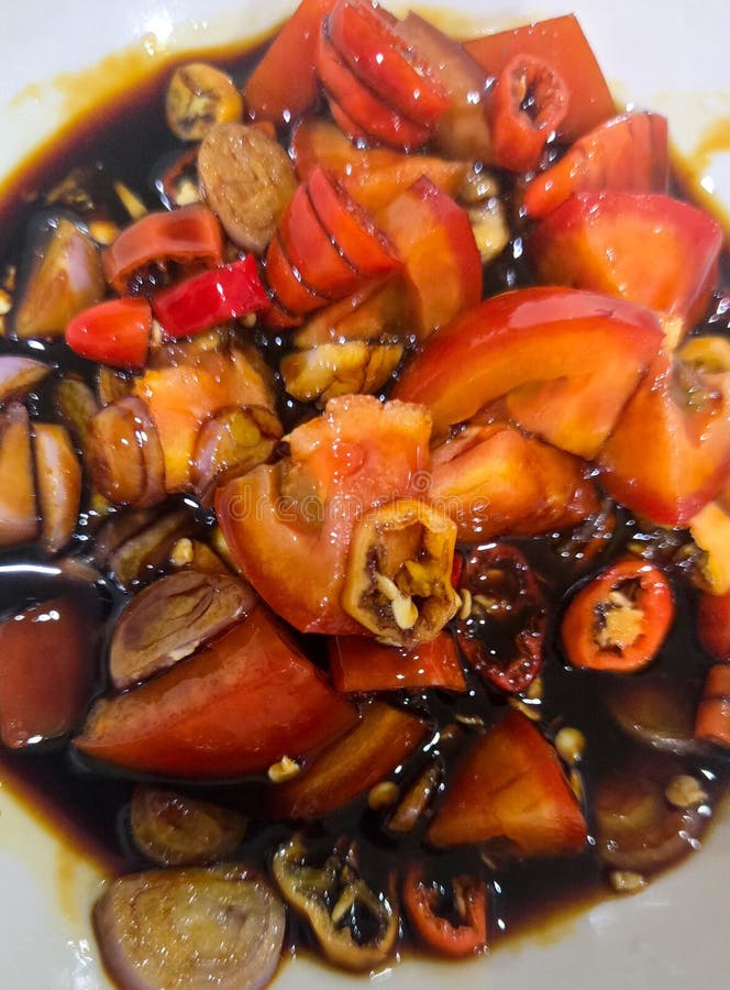 Colo-colo, Signature Chili Sauce from Maluku Stock Image - Image of ...