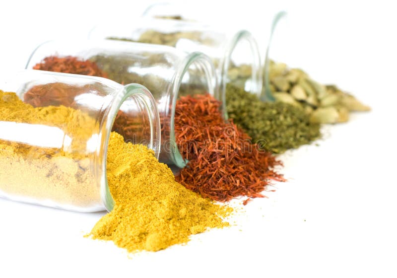 Coloful spices stock image. Image of ingredients, asian - 7554303