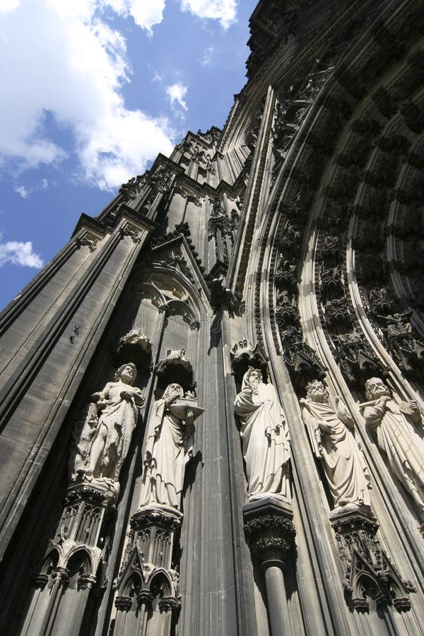 Statues at Cologne Cathedral Stock Photo - Image of cathedral, cologne ...