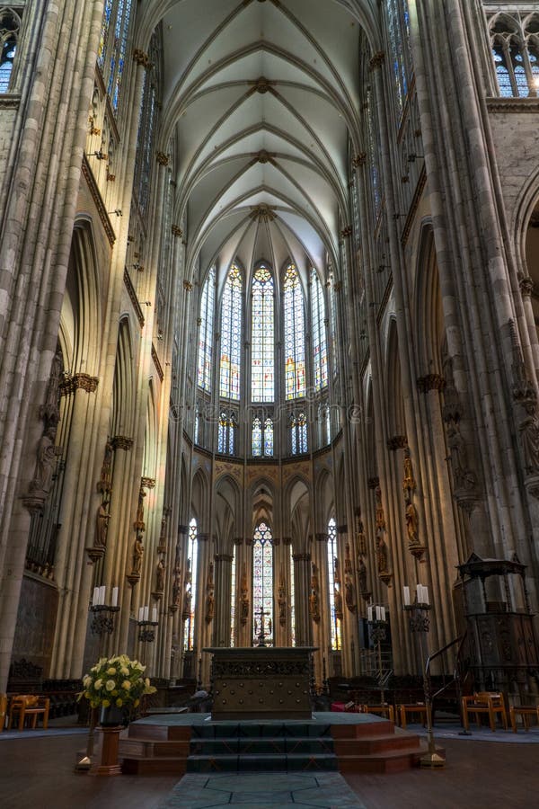 Cologne Cathedral Interior, Cologne Germany Editorial Stock Image ...