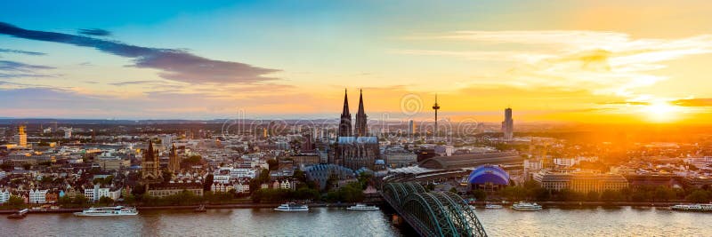 Cologne Cityscape stock image. Image of water, landmark - 97016015