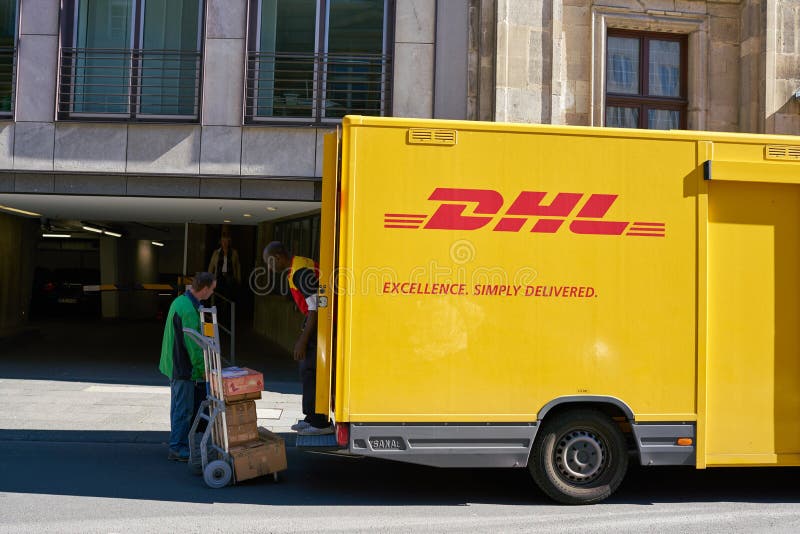 Cologne editorial photo. Image of hillblom, courier - 158300596