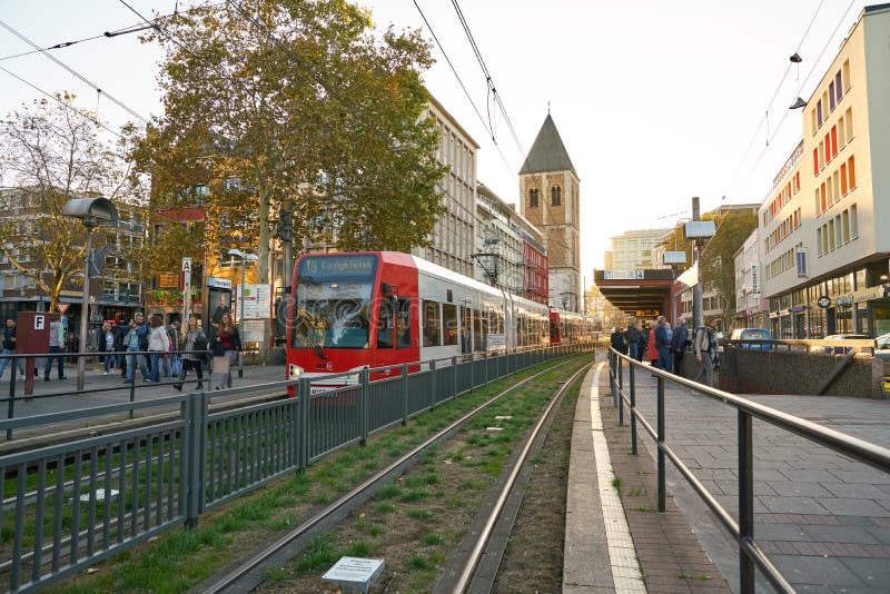 Cologne editorial stock image. Image of outside, tramway - 158298984
