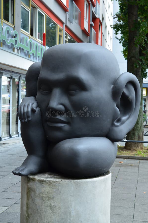 Cologne, Germany - Modern Statue in the Street Editorial Image - Image ...
