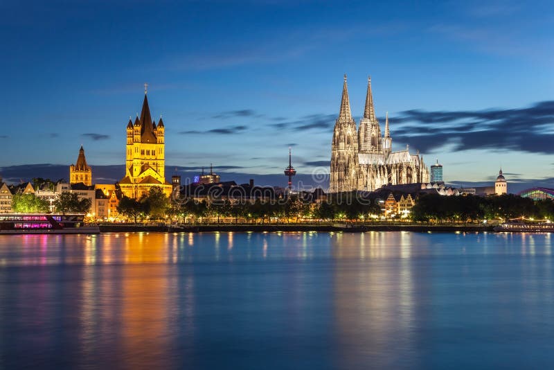 Cologne skyline - Germany stock image. Image of landmark - 42409565