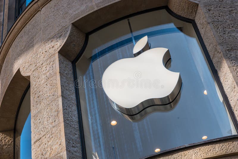 COLOGNE, GERMANY OCTOBER, 2017: Apple Store with Apple Sign. Apple is ...