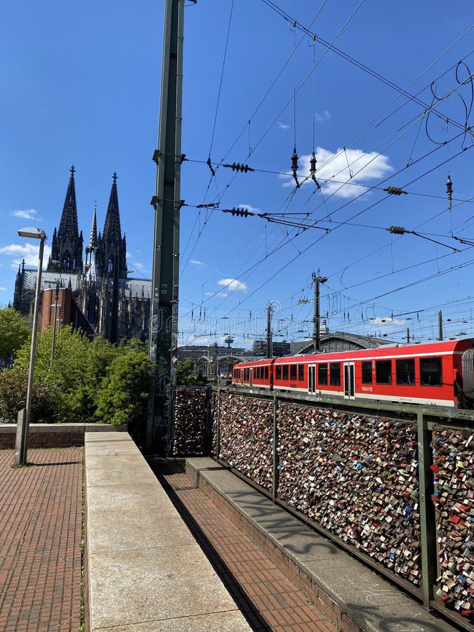 Cologne, Germany, Spring 2022, Thousands of Love Locks on the ...