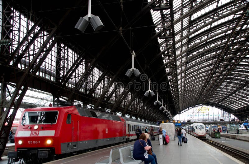 Cologne hauptbahnhof editorial stock photo. Image of architecture ...