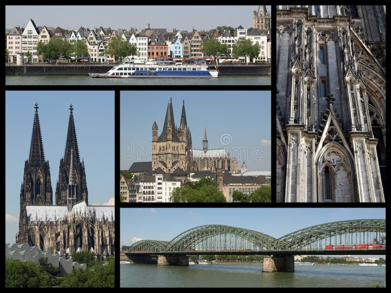 Cologne Landmarks Collage Stock Photos - Free & Royalty-Free Stock ...