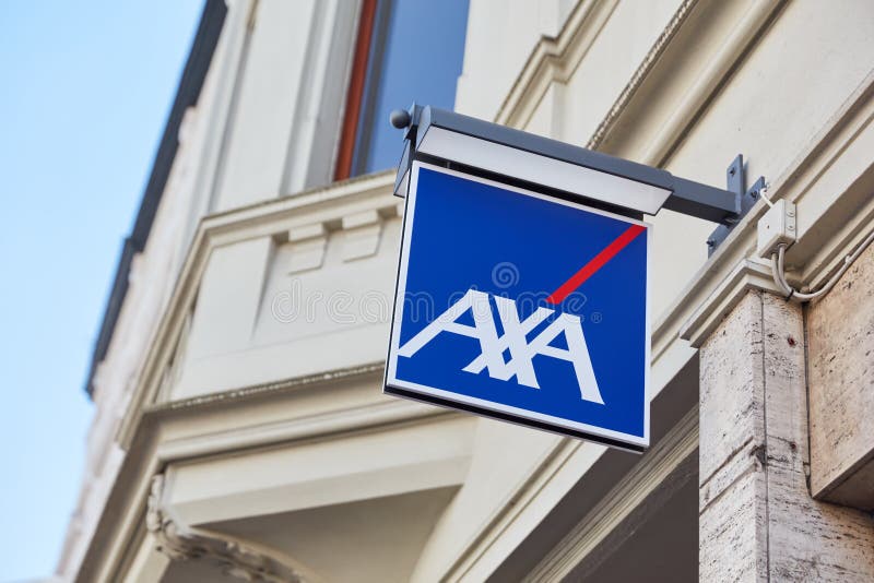 COLOGNE; May 2020: Axa Insurance Logo in Front of Office Editorial ...