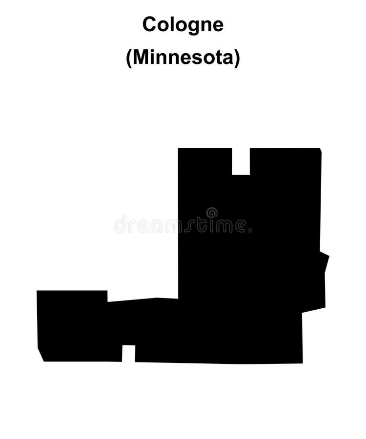 Cologne outline map stock illustration. Illustration of outline - 387419192