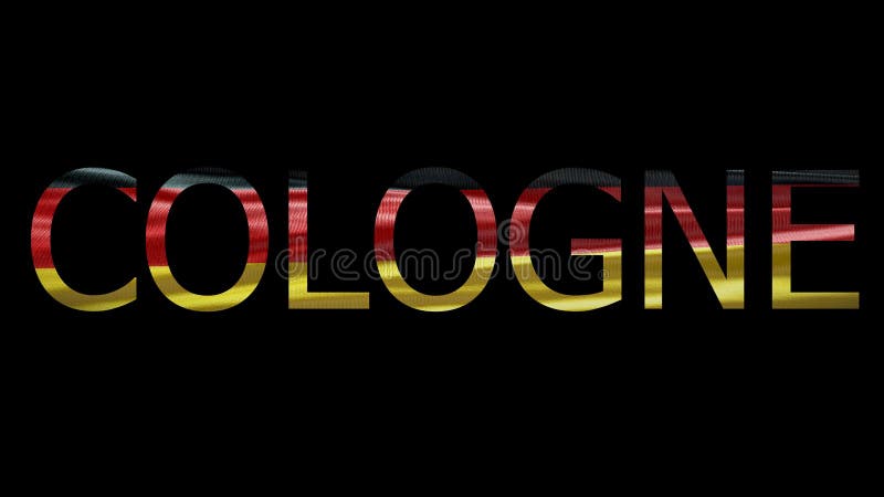 Cologne Name on Transparent Background. Waving Flag Stock Footage ...