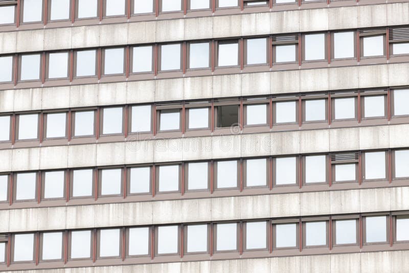Cologne, NRW, Germany, 05 03 2021, Facade of an Office Building, One ...
