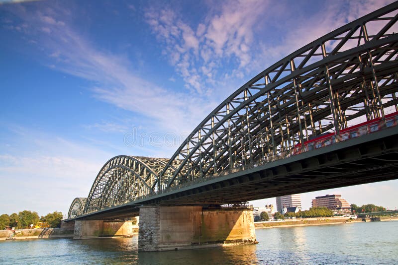 Cologne Railway Bridge stock image. Image of tourism - 10846699