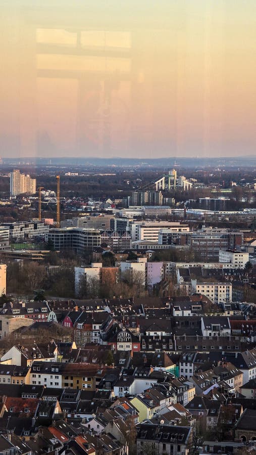 Cologne Skyline at Sunset during Spring Time Stock Image - Image of ...