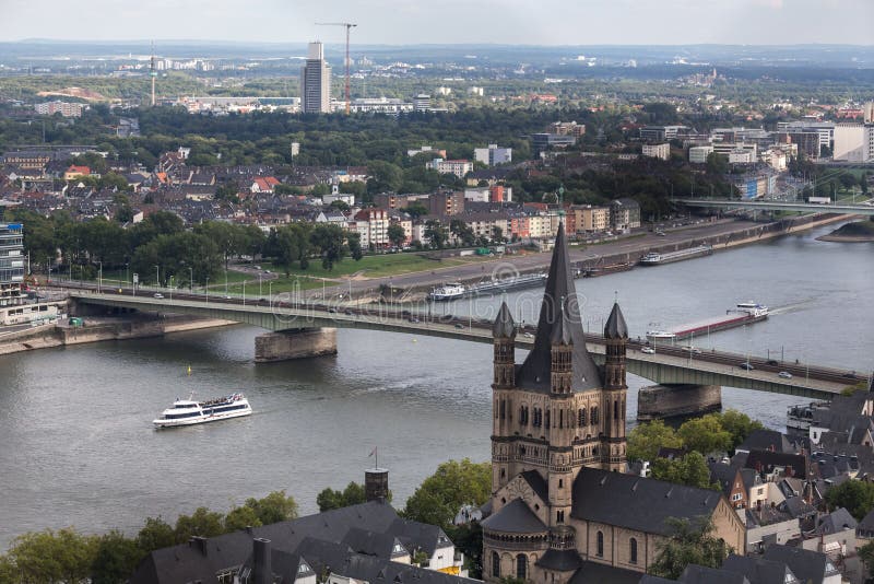 Cologne with a View from Above Editorial Photography - Image of ...