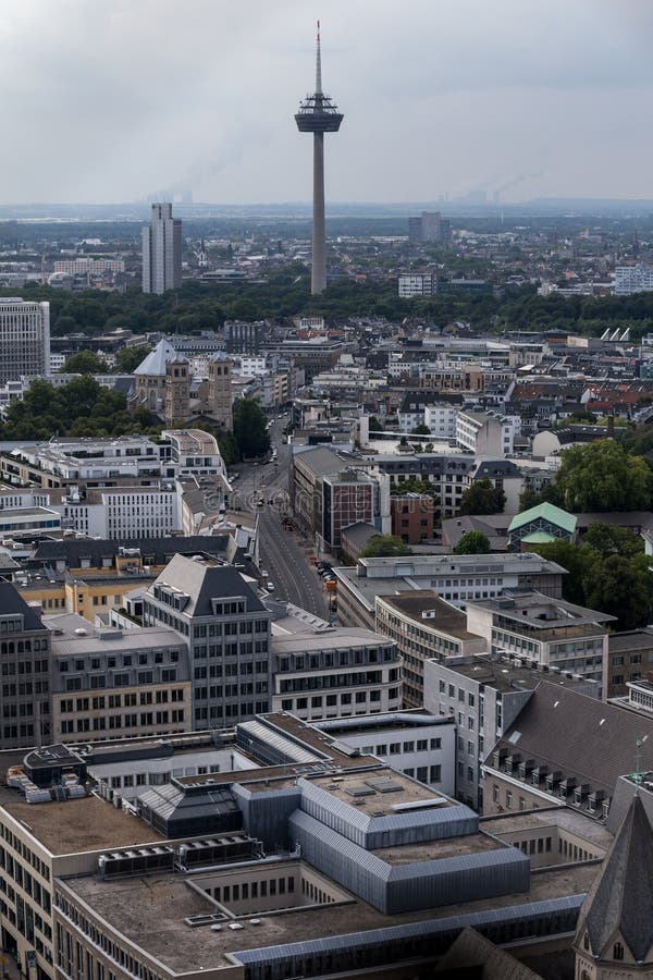 Cologne with a View from Above Editorial Stock Image - Image of ...