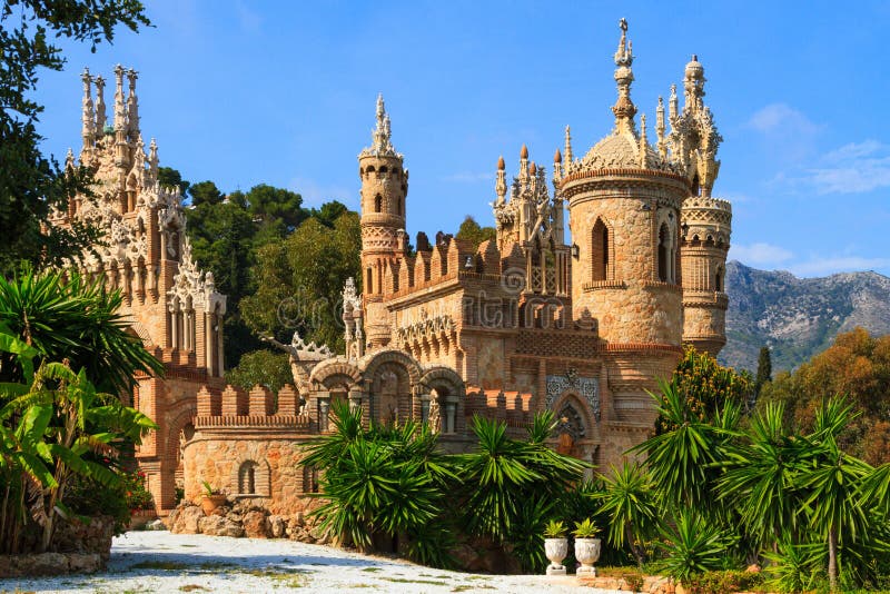 Colomares Castle, Benalmadena Spain Stock Photo - Image of beauty, city ...