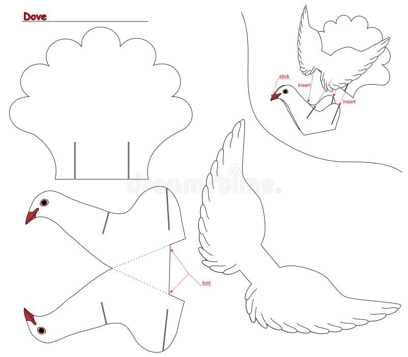Colomba del ritaglio illustrazione di stock. Illustrazione di nave ...