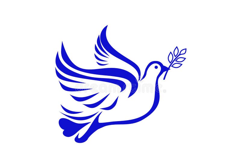 Colomba Del Simbolo Di Pace Illustrazione di Stock - Illustrazione di ...
