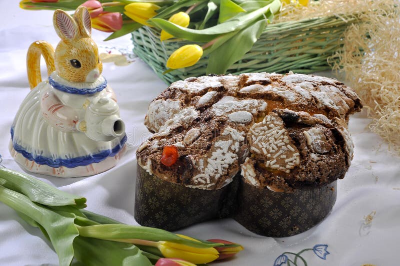 Colomba di pasqua stock photo. Image of cake, decoration - 86221712
