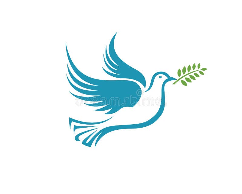 Colombe Logo Template D'oiseau Illustration de Vecteur - Illustration ...