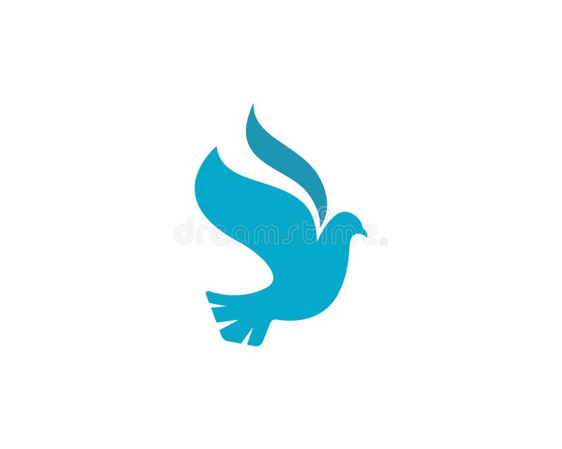 Colombe Logo Template D'oiseau Illustration de Vecteur - Illustration ...